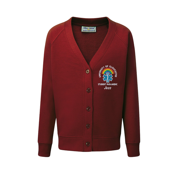 Student Paramedic Cardigan | NHS Department Clothing | Custom Uniforms