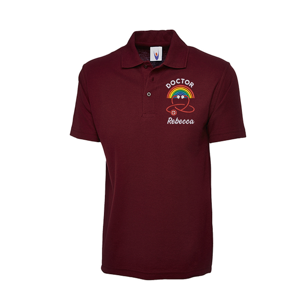 Rainbow Doctor Polo Shirt | Embroidered Clothing | Custom Uniforms